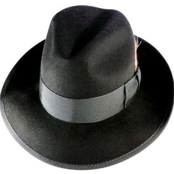 HXC Hatcrafters Inc. | Accessories | Gangster Hat Deluxe 92s Hat Black ...